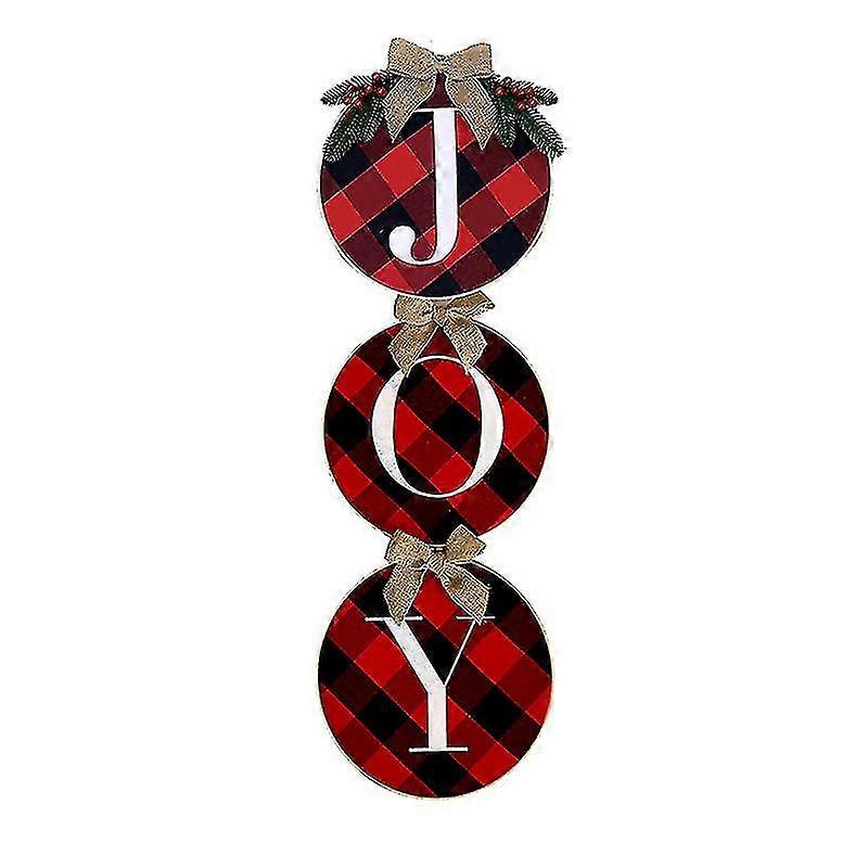 Christmas Decorations - Plaid Merry Signs Country Holiday Christmas ...