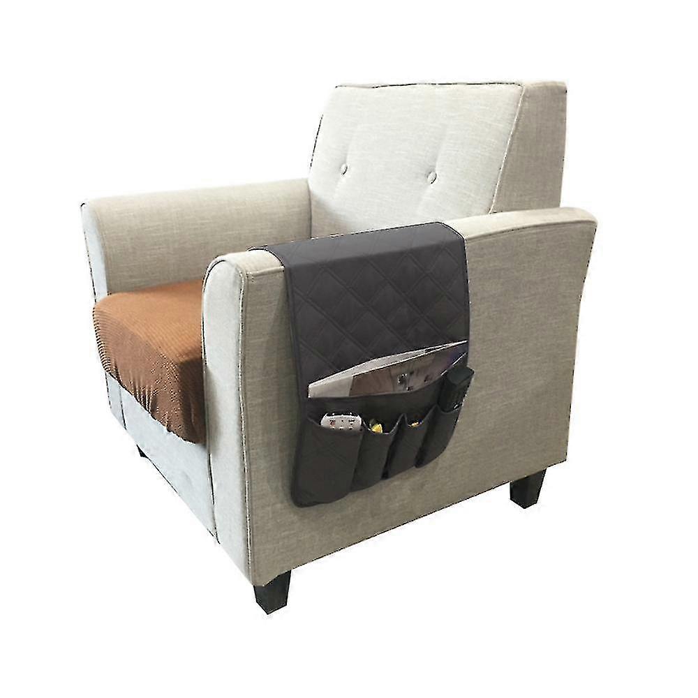 5 Pockets Sofa Arm Rest Tv Remote Control Tidy Organizer Holder Chair ...