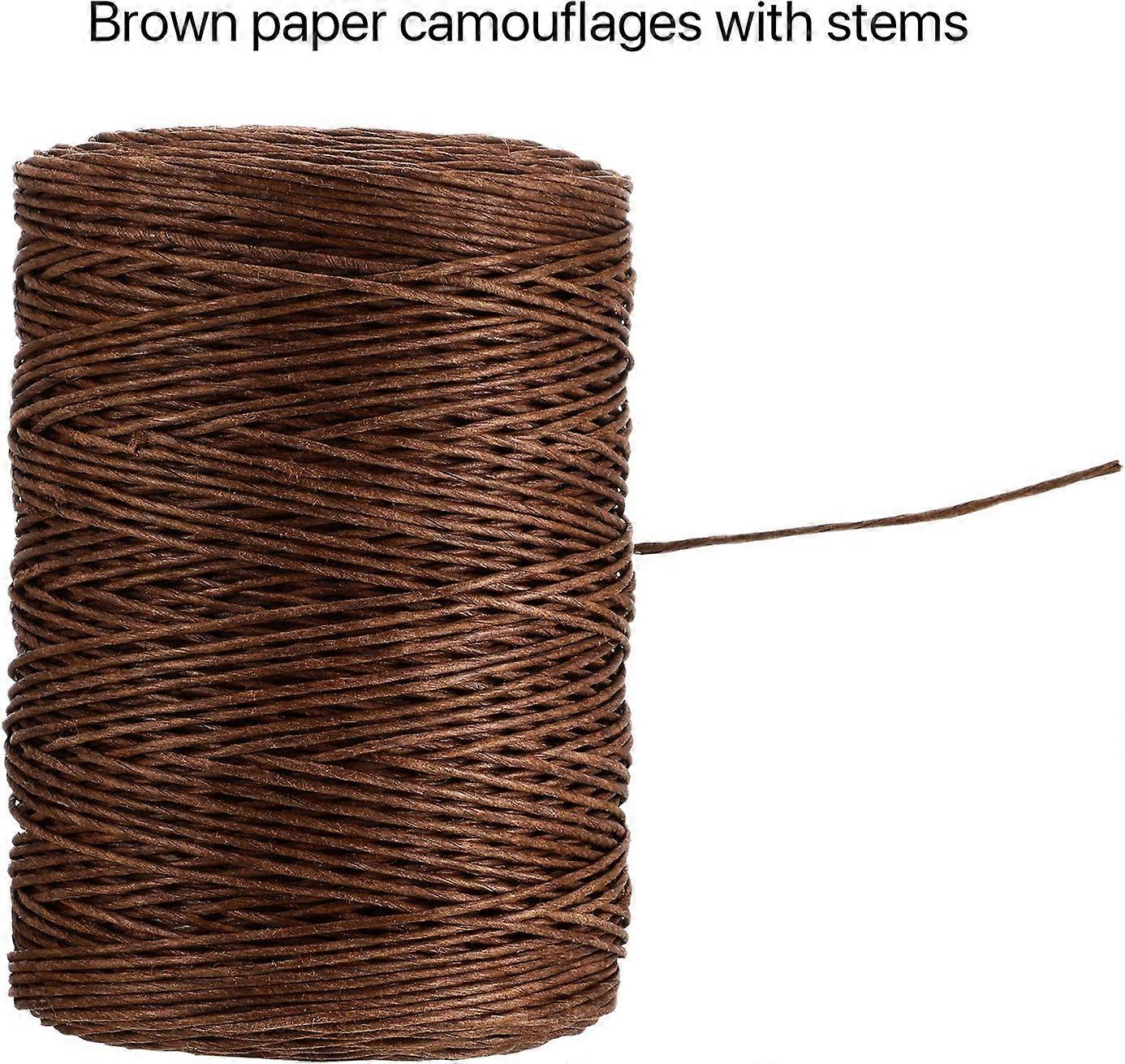 Floral Wire Vine Wire Bind Wire Rustic Wire Wrapping Wire for Flower Bouquets (Brown, 673 Feet ...