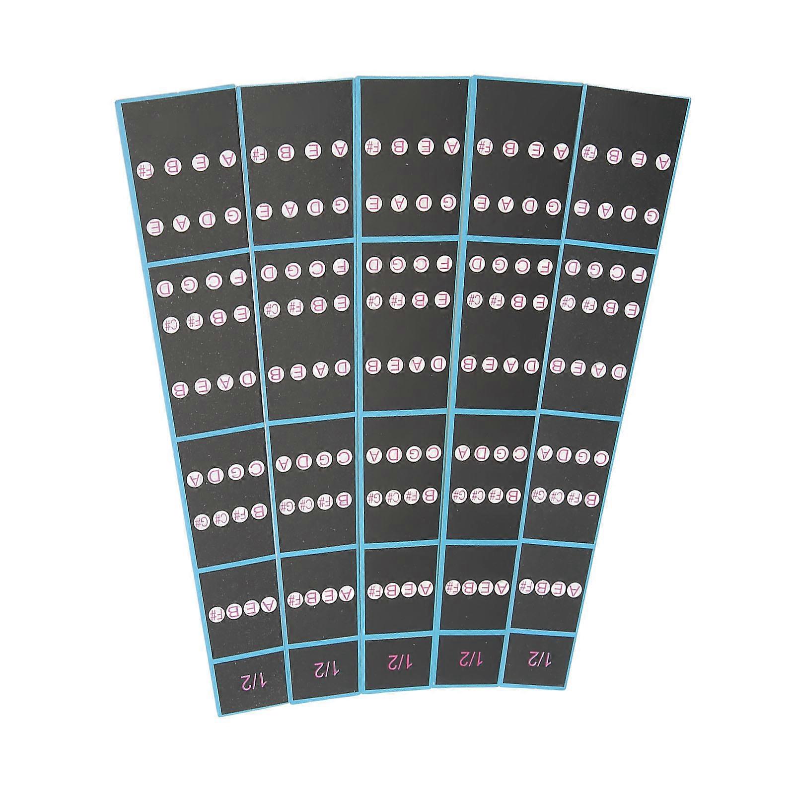 5Pcs Violin Fingerboard Sticker Paper Finger Guide Fretboard Marker ...