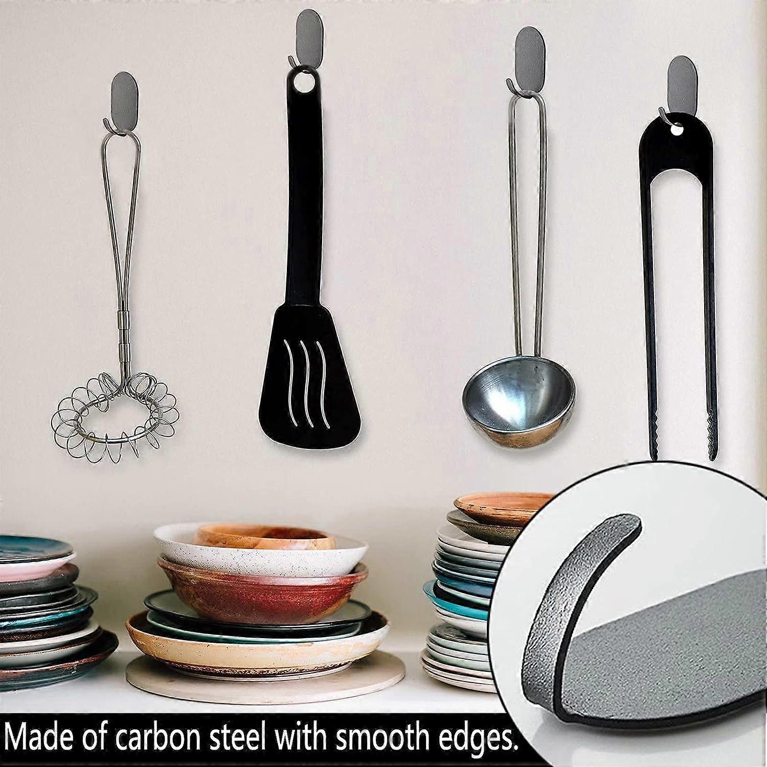 Self Adhesive Hooks White 10 Pcs Self Adhesive Hooks Extra Strong ...