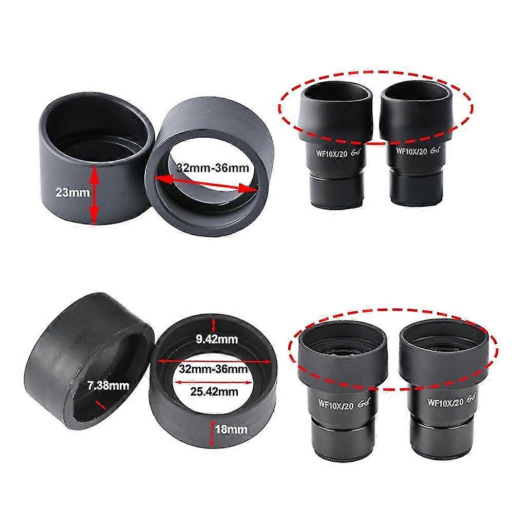 Rubber Eyepiece Cover Eyeguards Cylinder Eye Shield Microscope ...