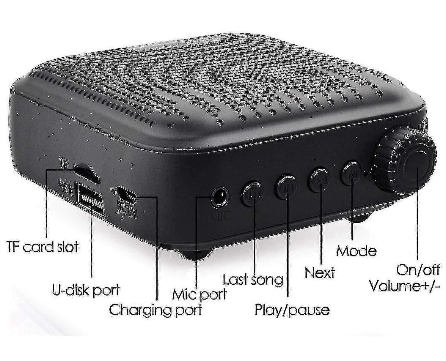 Voice Amplifier,rechargeable Pa System With Wired Microphone For ...