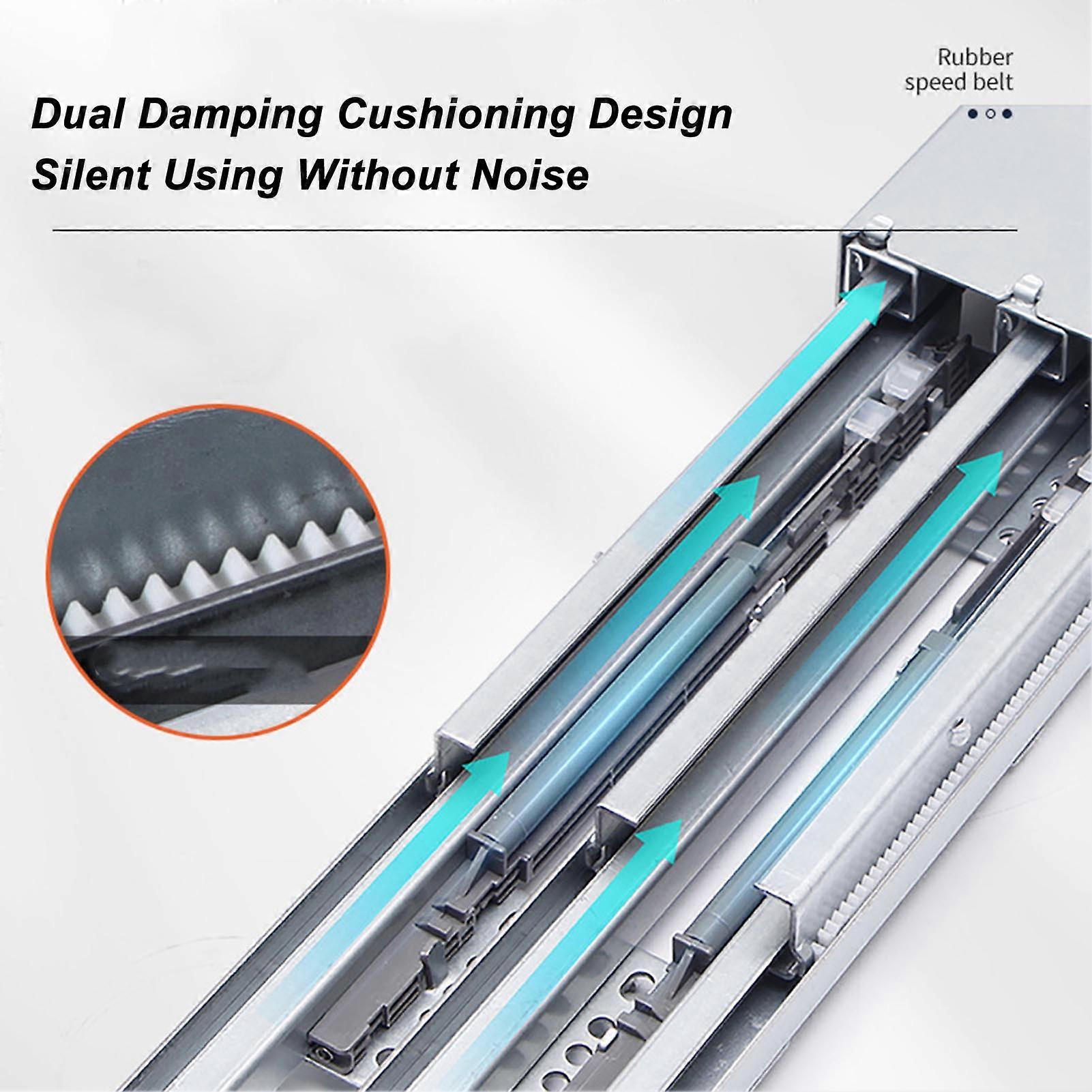 Set Drawer Slide 60kg Load Bearing Damping Drawer Slider Guide Rail ...