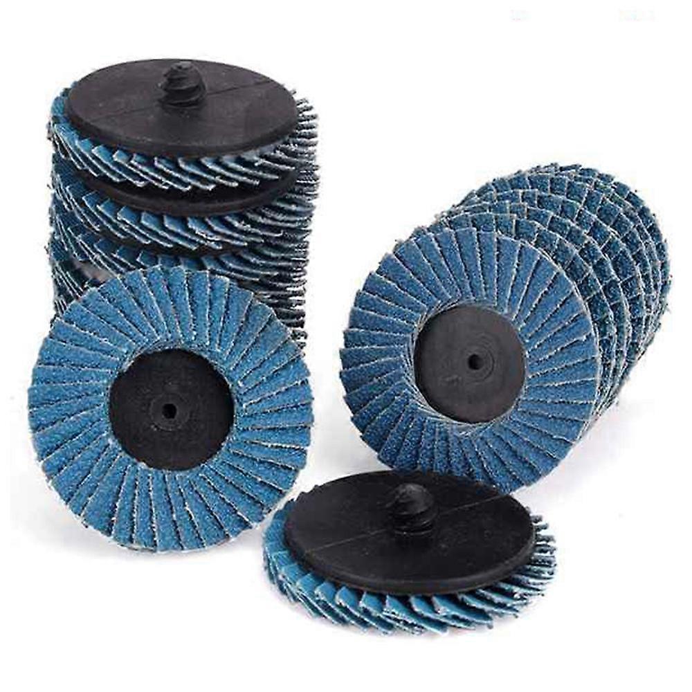30 PCS 2 Inch Quick Change Flap Disc 40/80/120 Grit Flap Discs Sanding ...
