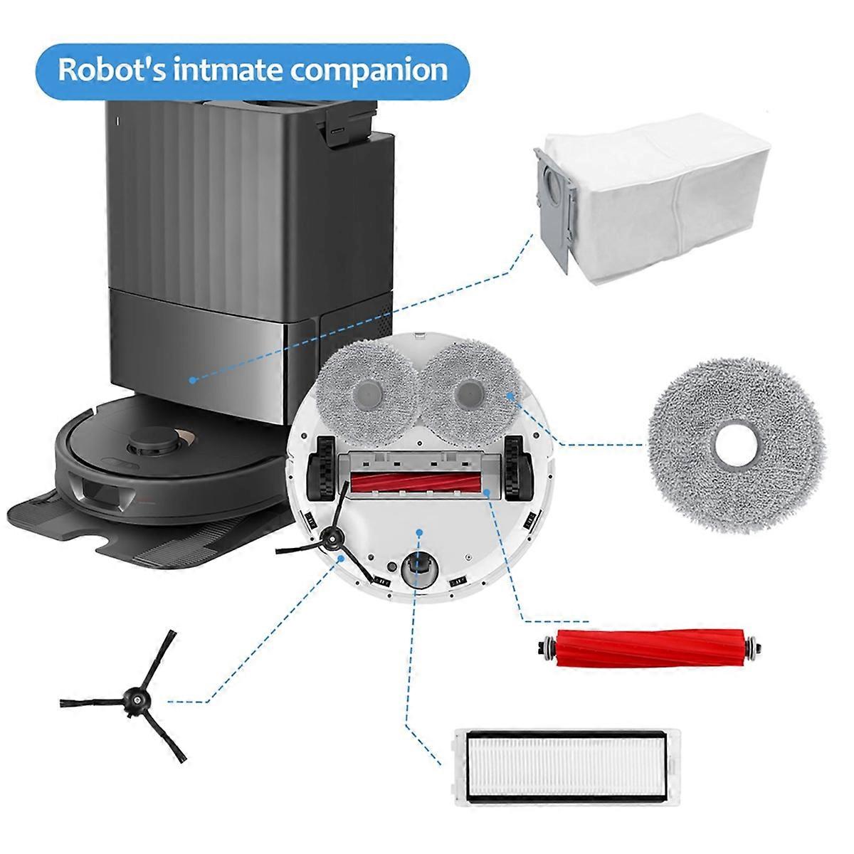 Accessories for Roborock Q Revo, Robot Vacuum Cleaner Accessory Set ...
