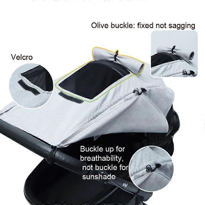 Universal Baby Stroller Accessories Sun Shade Cover With Visible ...