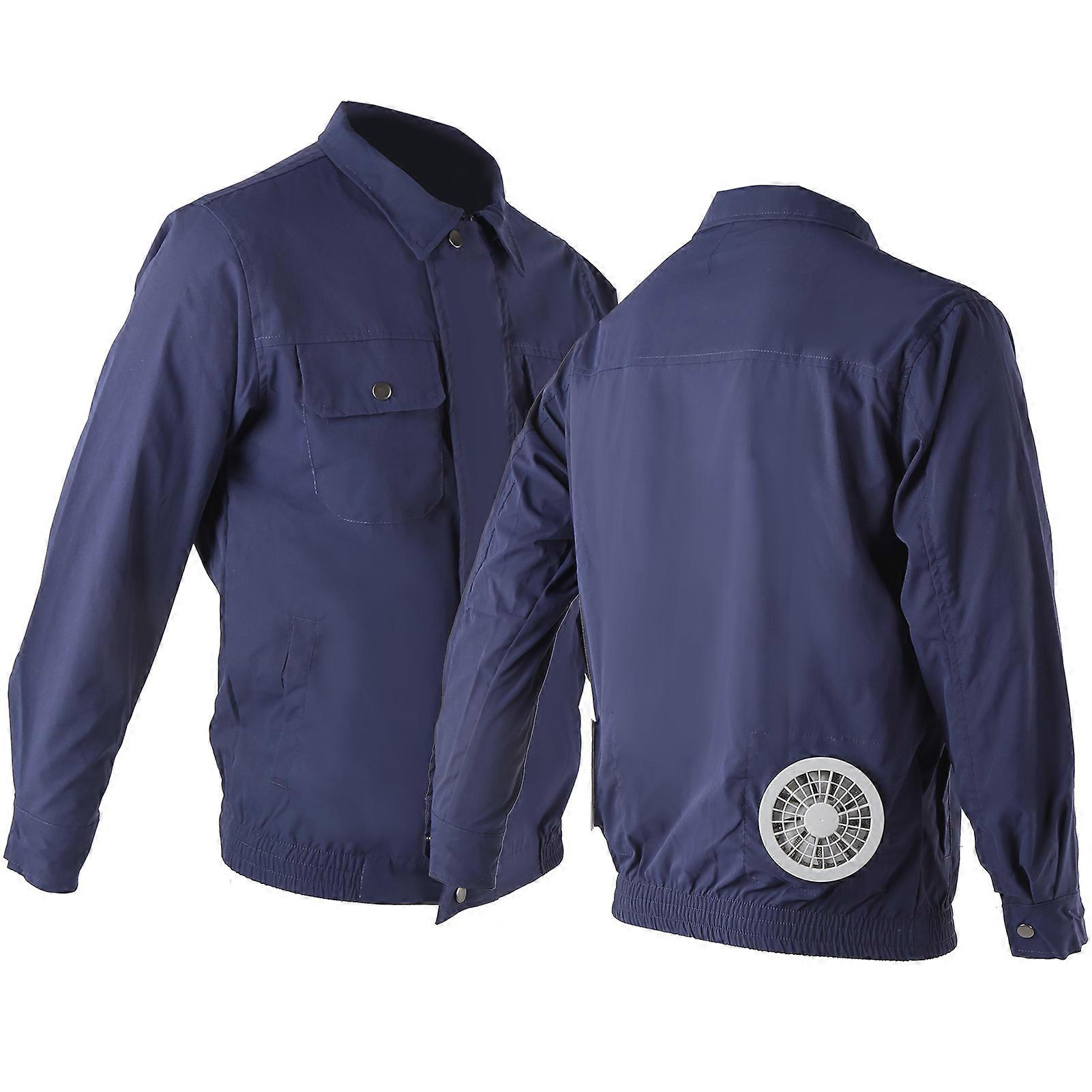 Summer Outdoor Cooling Fan Jacket USB Powered Fan Cooling Air ...