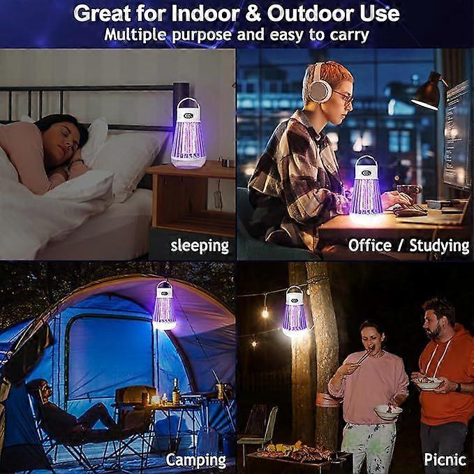 LED Bug Zappers Indoor Outdoor Mosquito Zappers, Rechargeable Fly ...