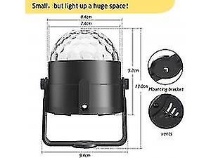 Small Magic Ball Led Colorful Stage Bounce Party Lights, 3 Color Party ...