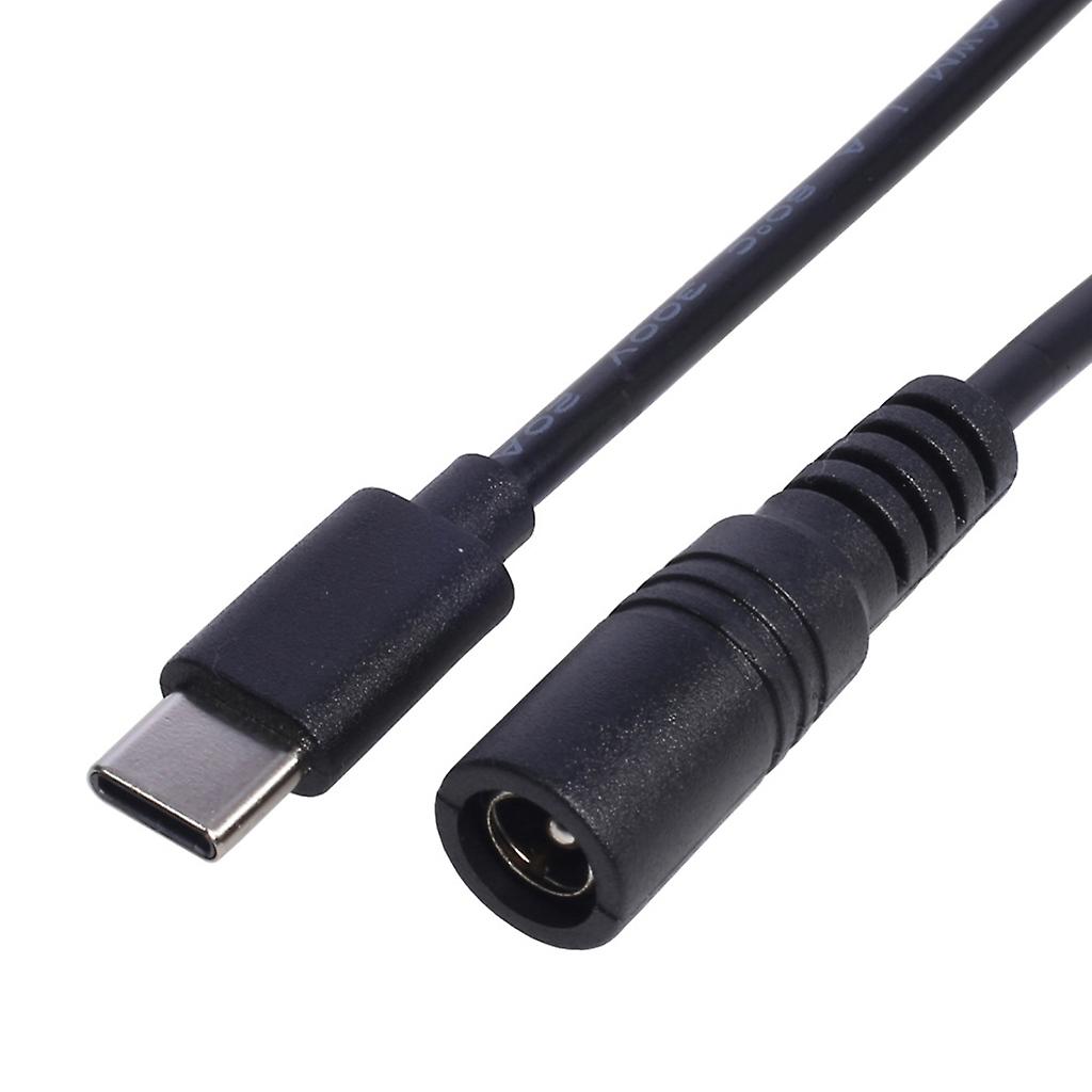 Type-C to DC Power Cable 5V DC 5.5 x 2.1mm Female to USB C Plug ...