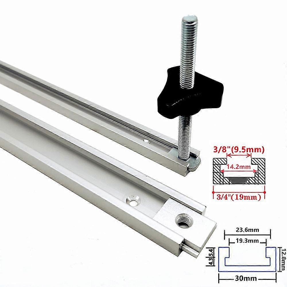 Woodworking T Track T-slot Aluminium Alloy Miter Track Jig Fixture Slot ...