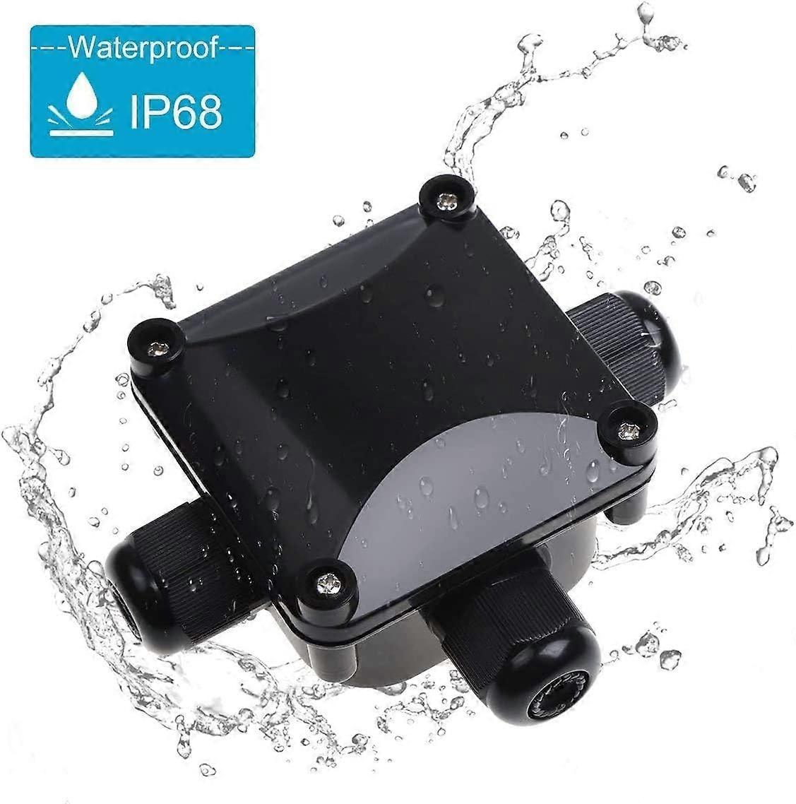 8-piece junction box IP68 waterproof 3-way cable connector junction box ...