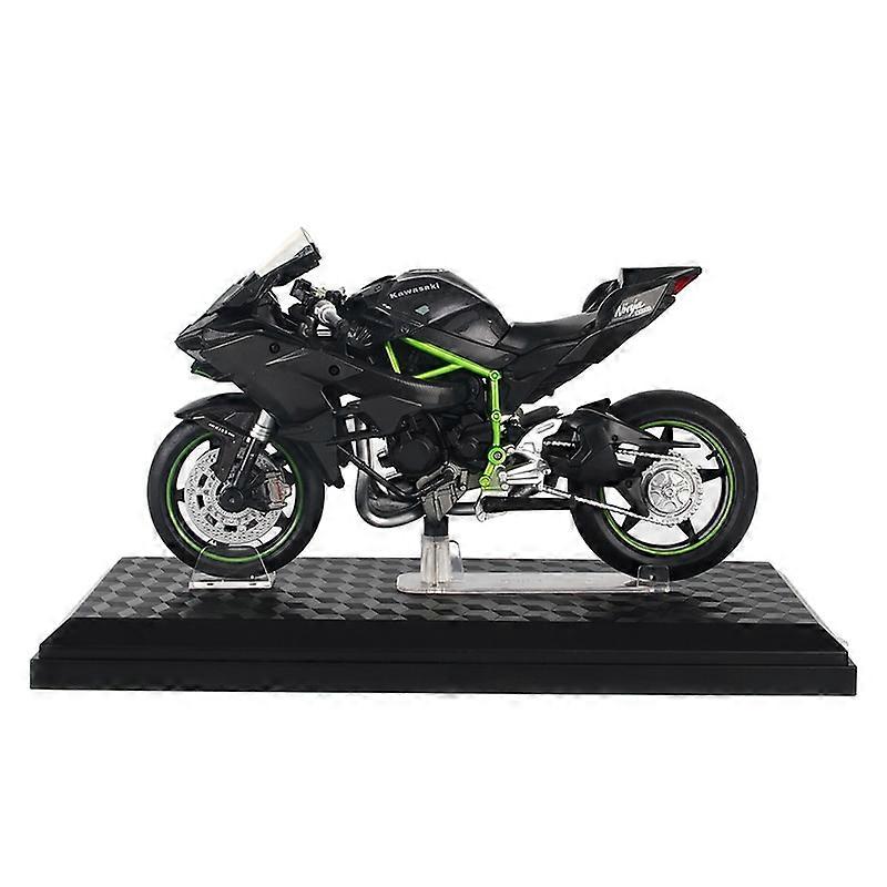 CCA 1:12 Kawasaki Ninja H2R Alloy Motocross Licensed Motorcycle Model Toy Car Collection Gift ...