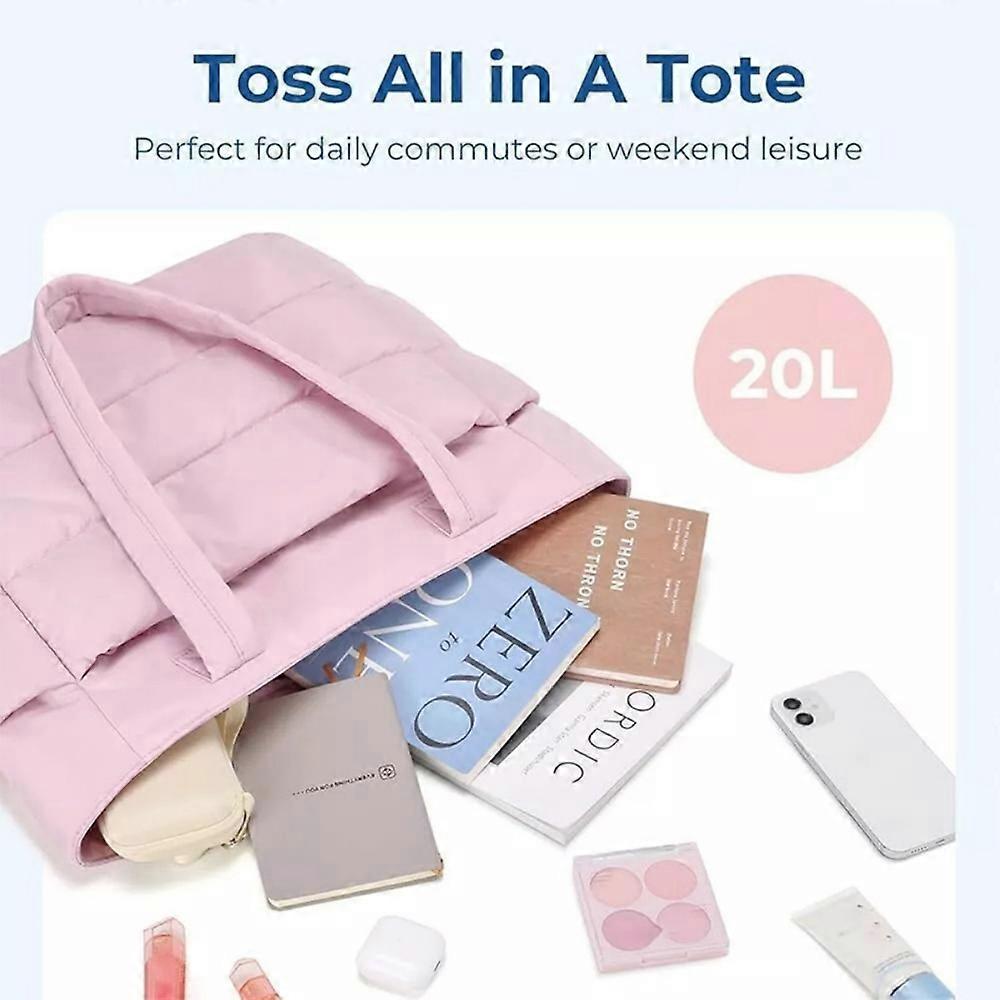 Lightweight Puffy Tote Bag, Tote Bag for Women with Compartments ...