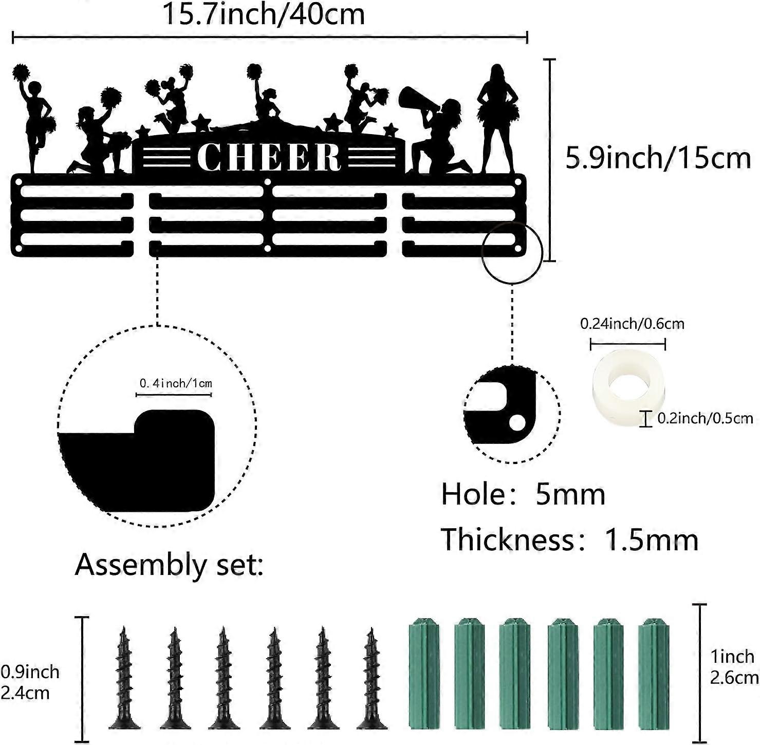 Cheerleader Medal Hanger Display Cheer Medal Holder Rack Sports Metal ...