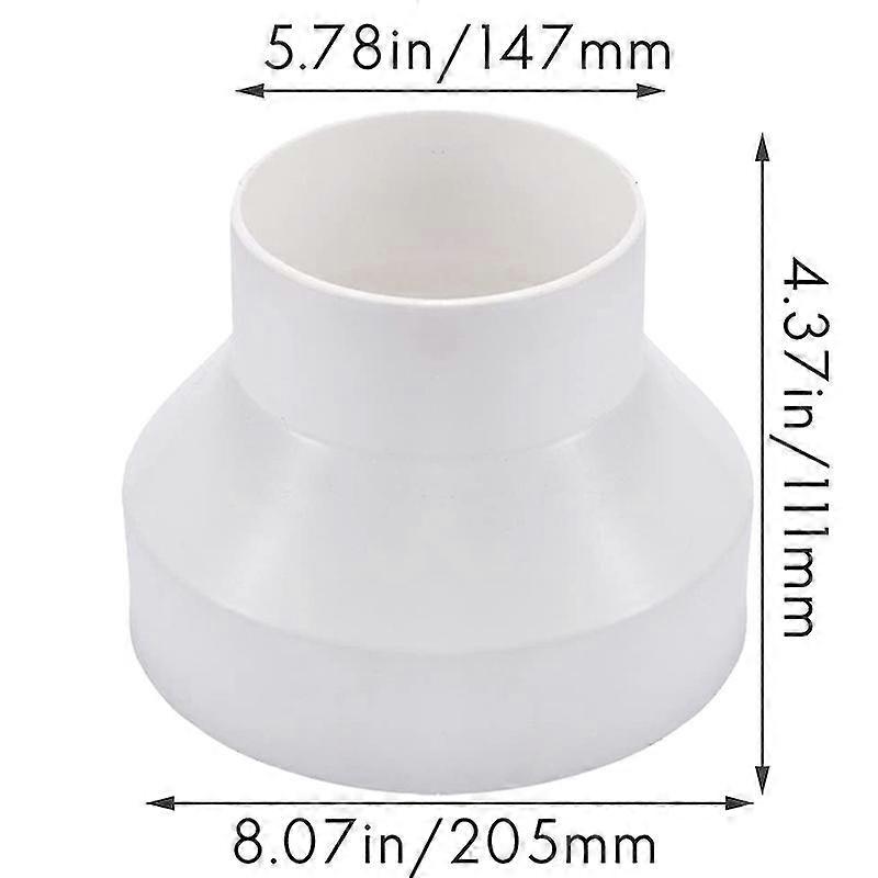 Ventilation Pipe Reducer Adapter Pipe Air Duct Adapter Pipe Connector ...