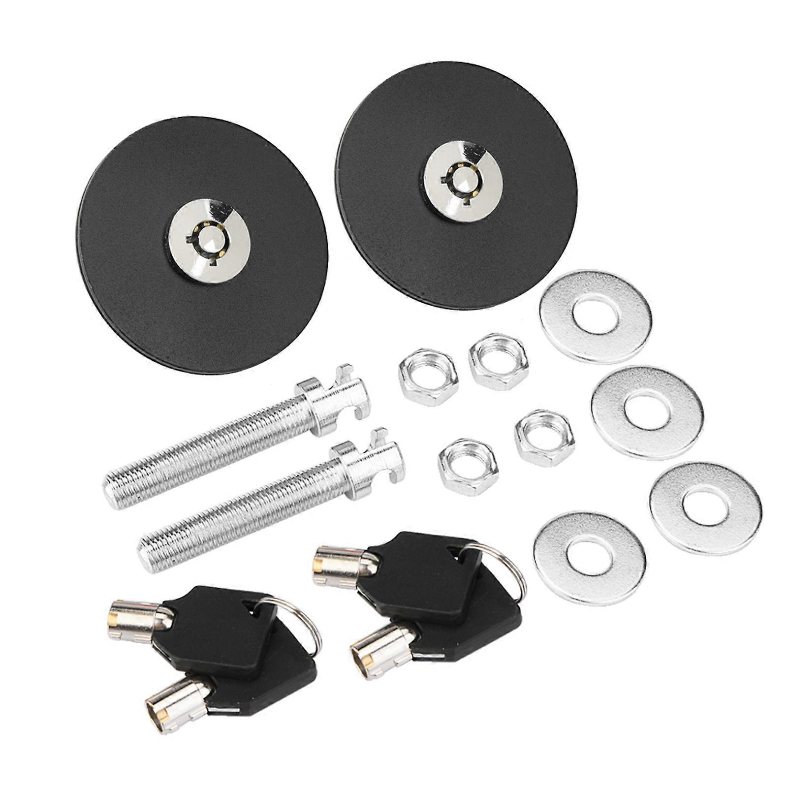 Car Universal Engine Hood Cover Lock Key Pin Kit Safety Latch Pin ...