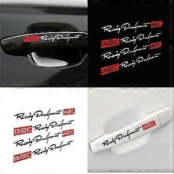 4Pcs Car Handle Stickers WRC Rally Racing Stripe Car Decals Vinyl JDM ...