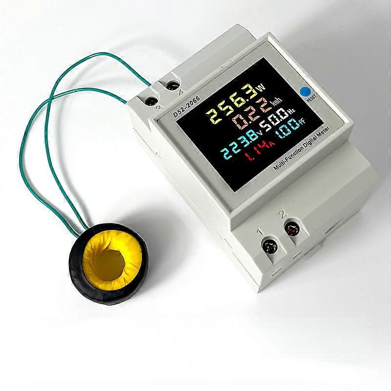 Digital Energy Meter AC40-300V 100A Single Phase Electric Meter, KWh ...