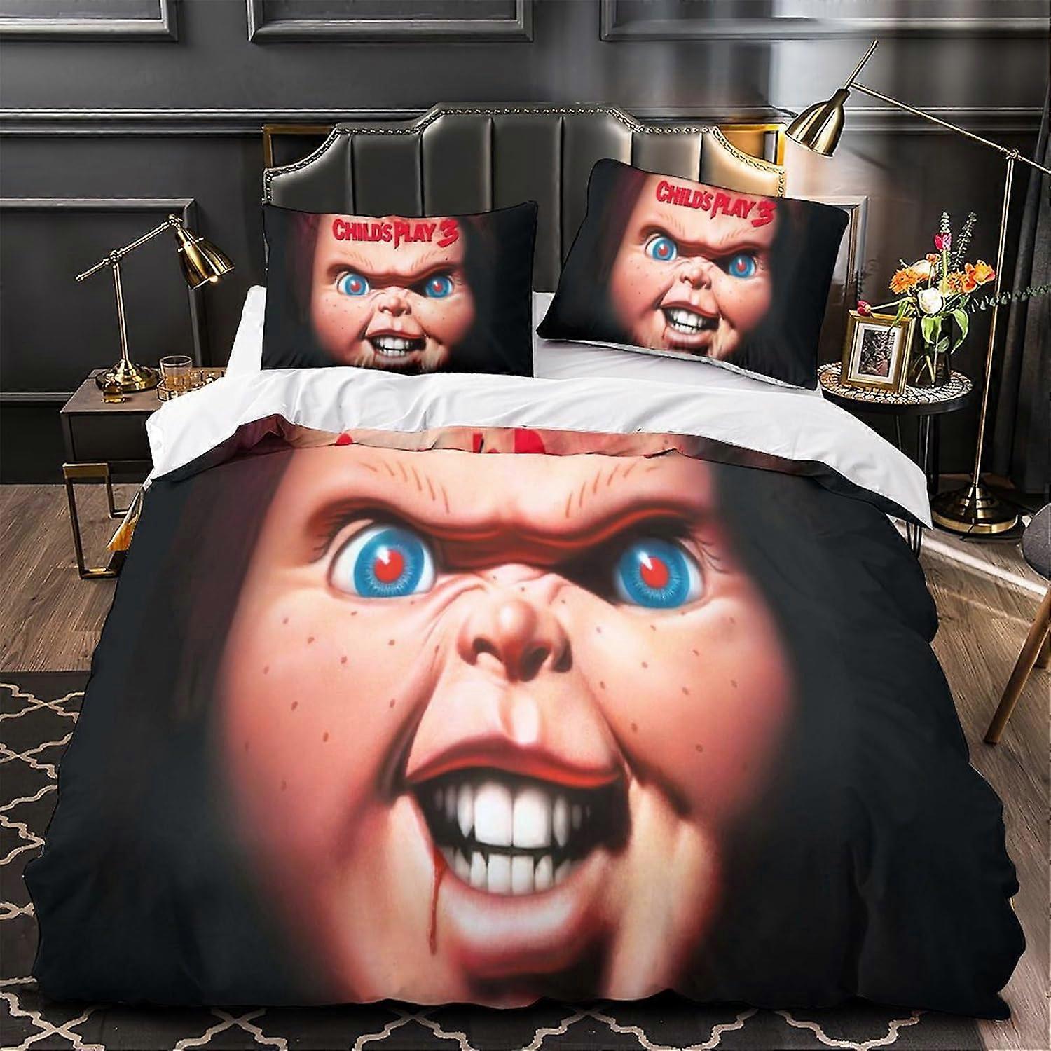 3 Pcs Chucky Doll Bedding Duvet Cover Children's Bedding Set 3D Print ...