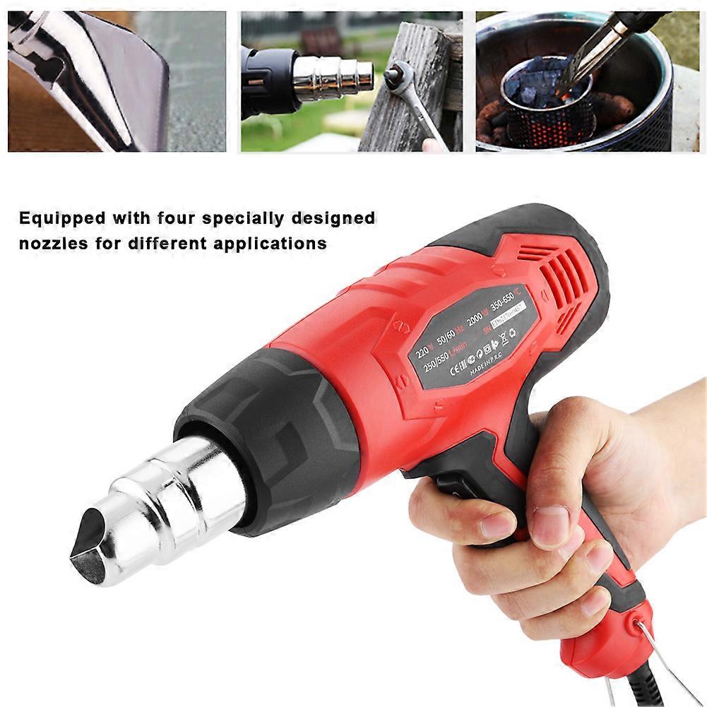 2000W Professional Heat Gun 350/650(662/1202) Hot Air Gun with 4 ...