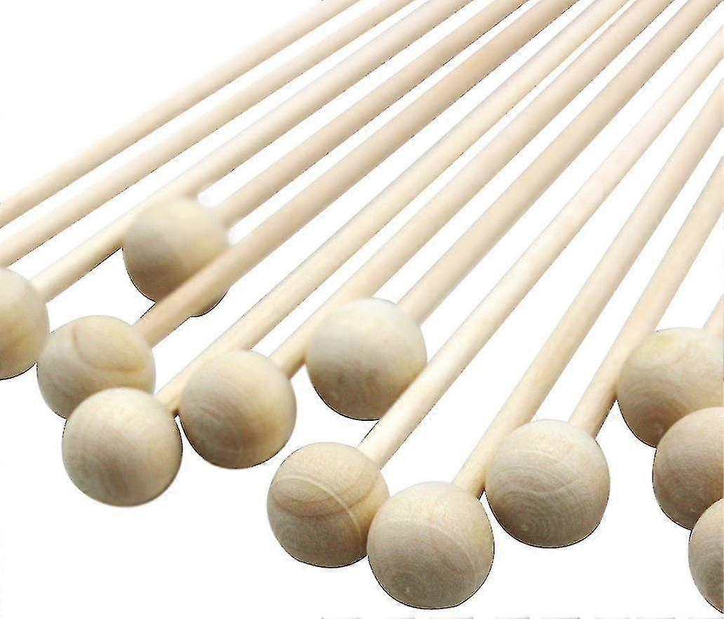 Natural Wooden Lollipops Rock Candy Swizzle Sticks Cake Pops With Ball ...