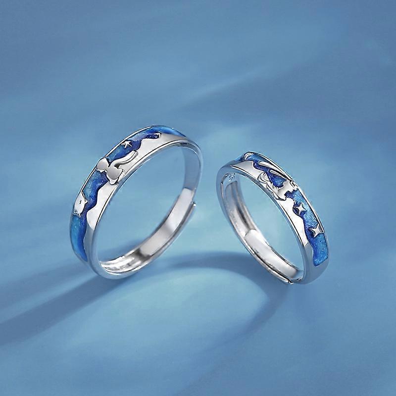 The Little Prince and the Fox Rings, Personalized Opening Adjustable ...