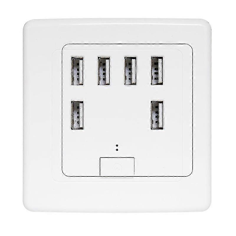 Usb Universal Wall Socket, Built-in 6 Ports, 220v 4a Charging Panel ...