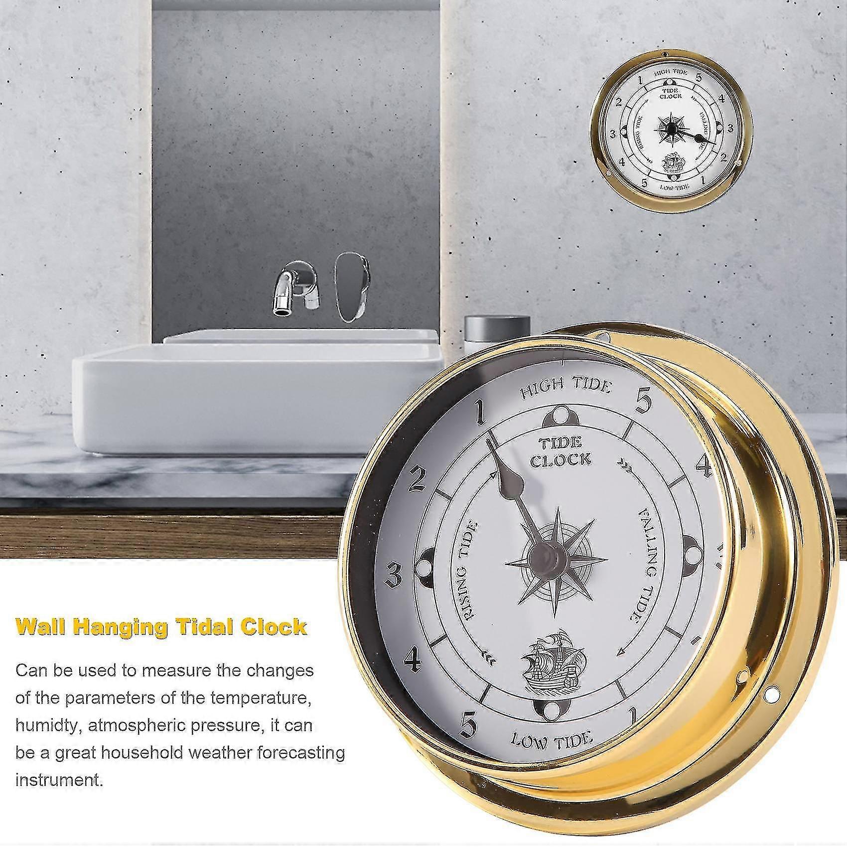 Tidal Clock, Tester Copper Shell Marine For , Wall Hanging Boat Using ...