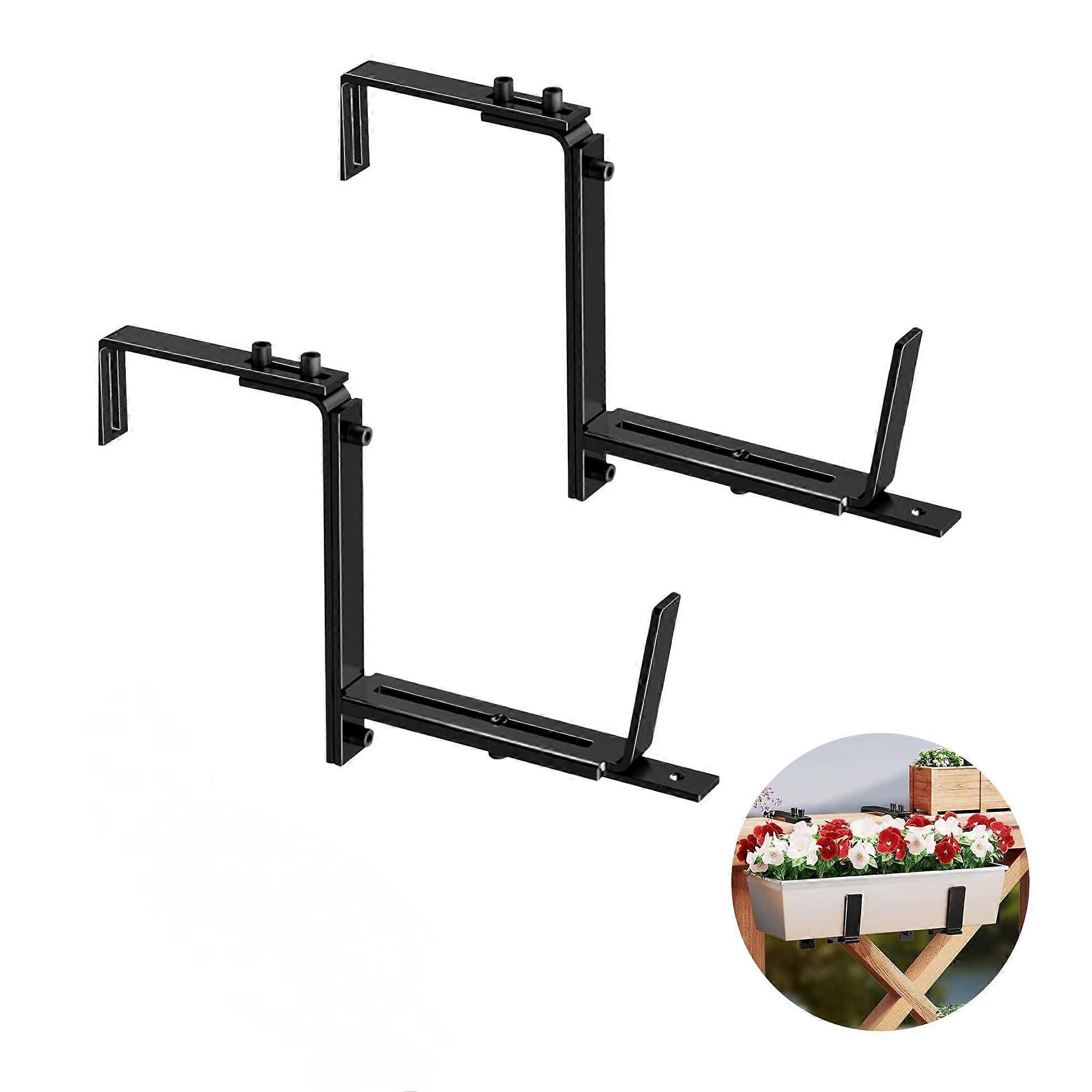 2 Pack Adjustable Flower Pot Holders, Window Flower Pot Holders Hanging ...