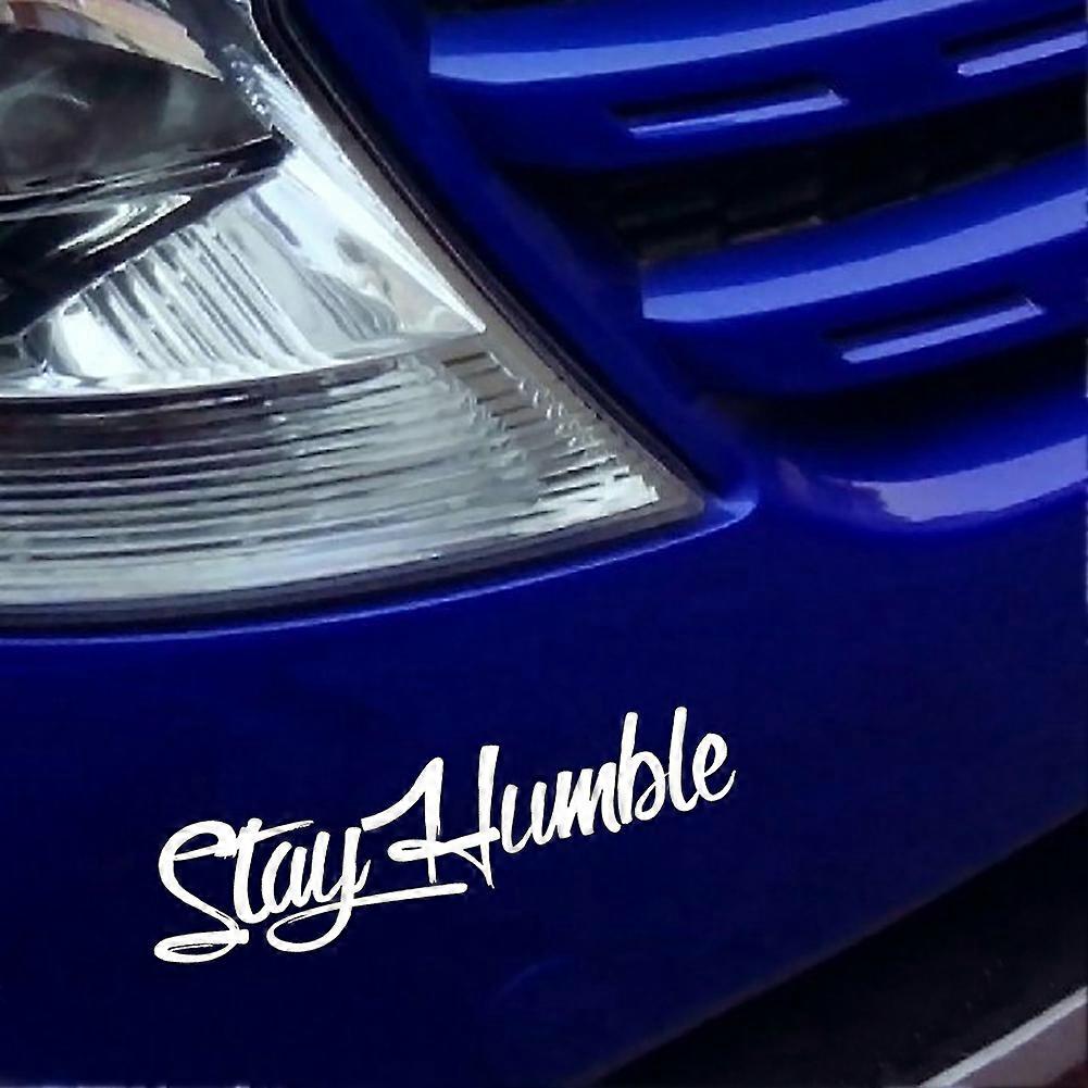 Stay Humble Sticker Racing Car Body Window PET Decal Simple Letter ...