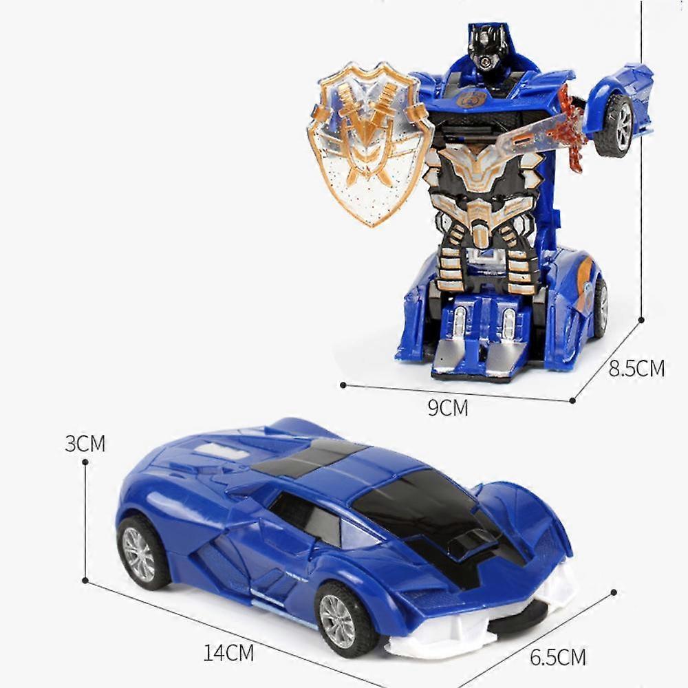 (Two Pieces) Collision Deformation Toy Car Autobot Robot Inertia Impact ...