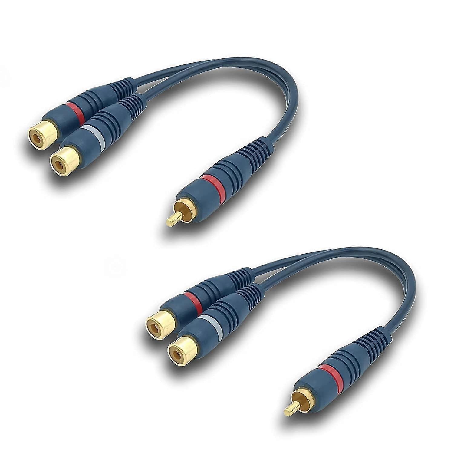 Subwoofer Cable Splitter RHYNO 9000 Series Braided RCA Cables (Matte