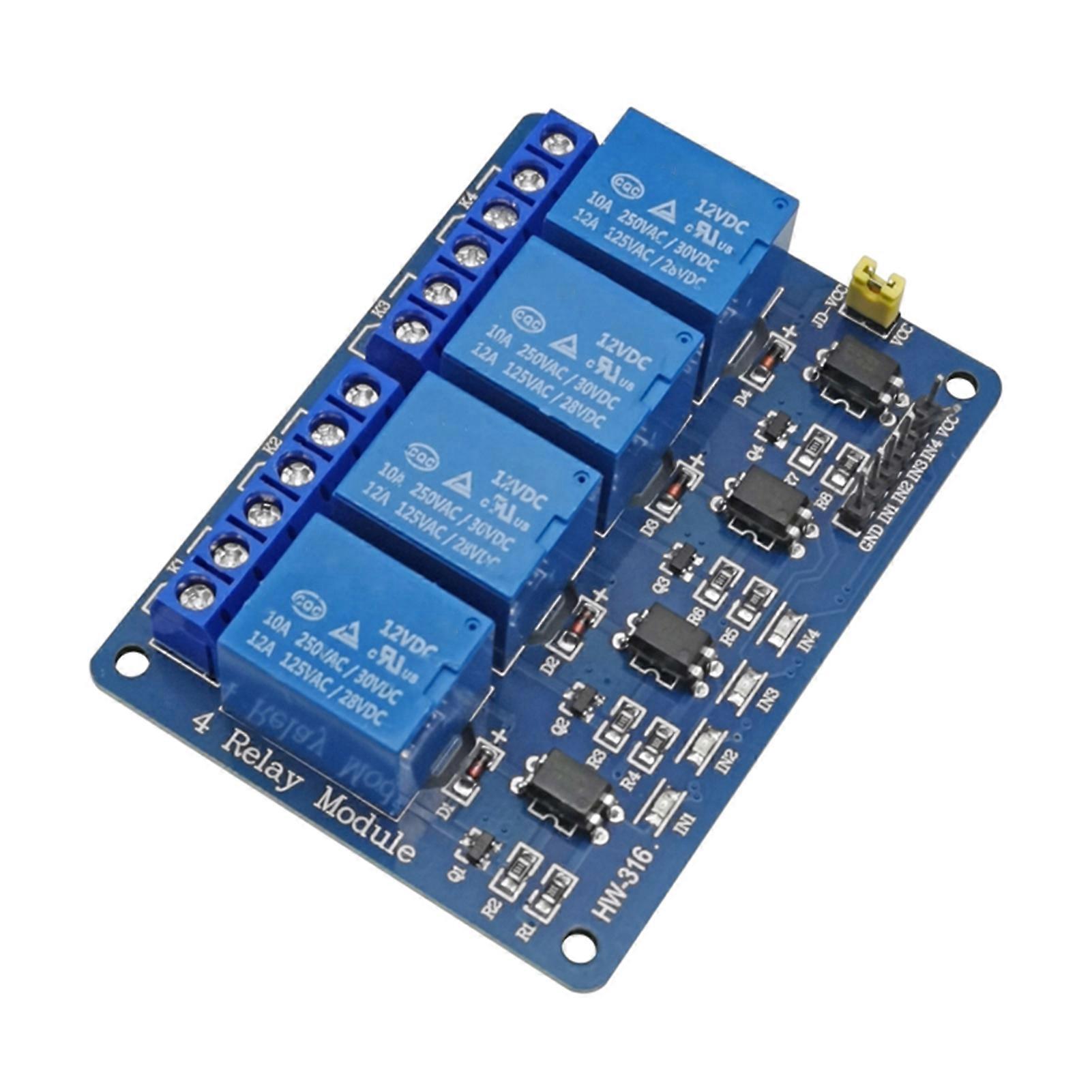 5V/12V/24V 1/2/4/8 Channels Relay Module Board Good Anti-interference ...
