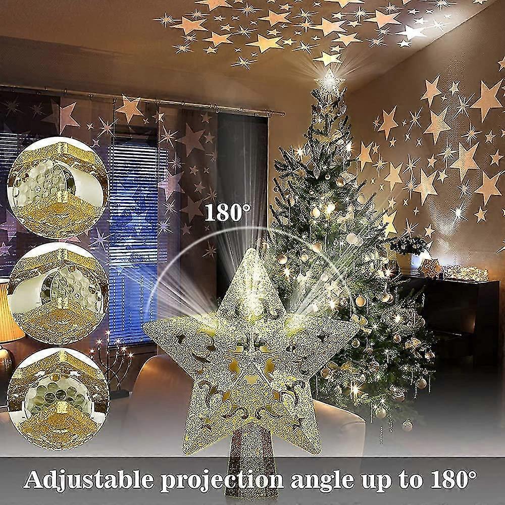 Christmas Tree Star Topper Lighted Christmas Star Tree Topper With ...
