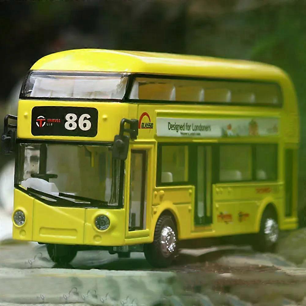 1:36 Scale Double Decker Bus Toy Model Cars Alloy Diecast Miniature ...