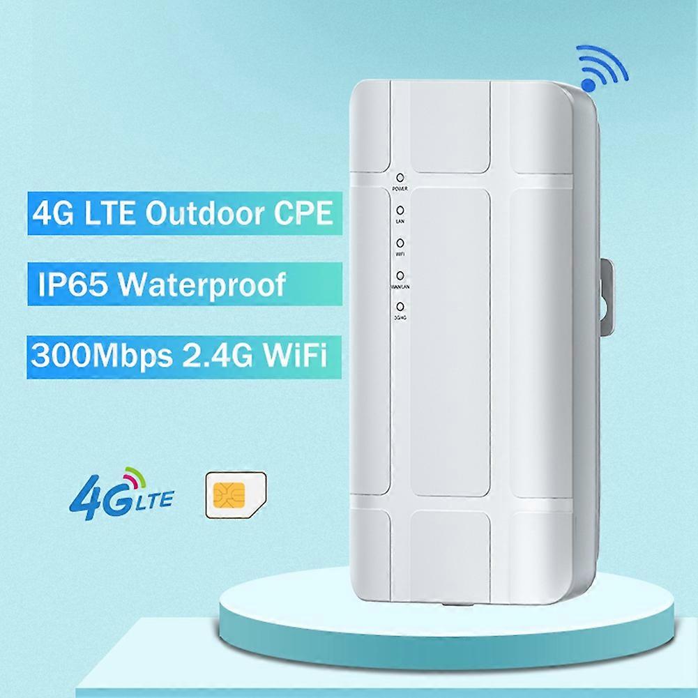 4G LTE Outdoor WiFi Router Unlocked CPE 300Mbps Modem with Sim Card ...