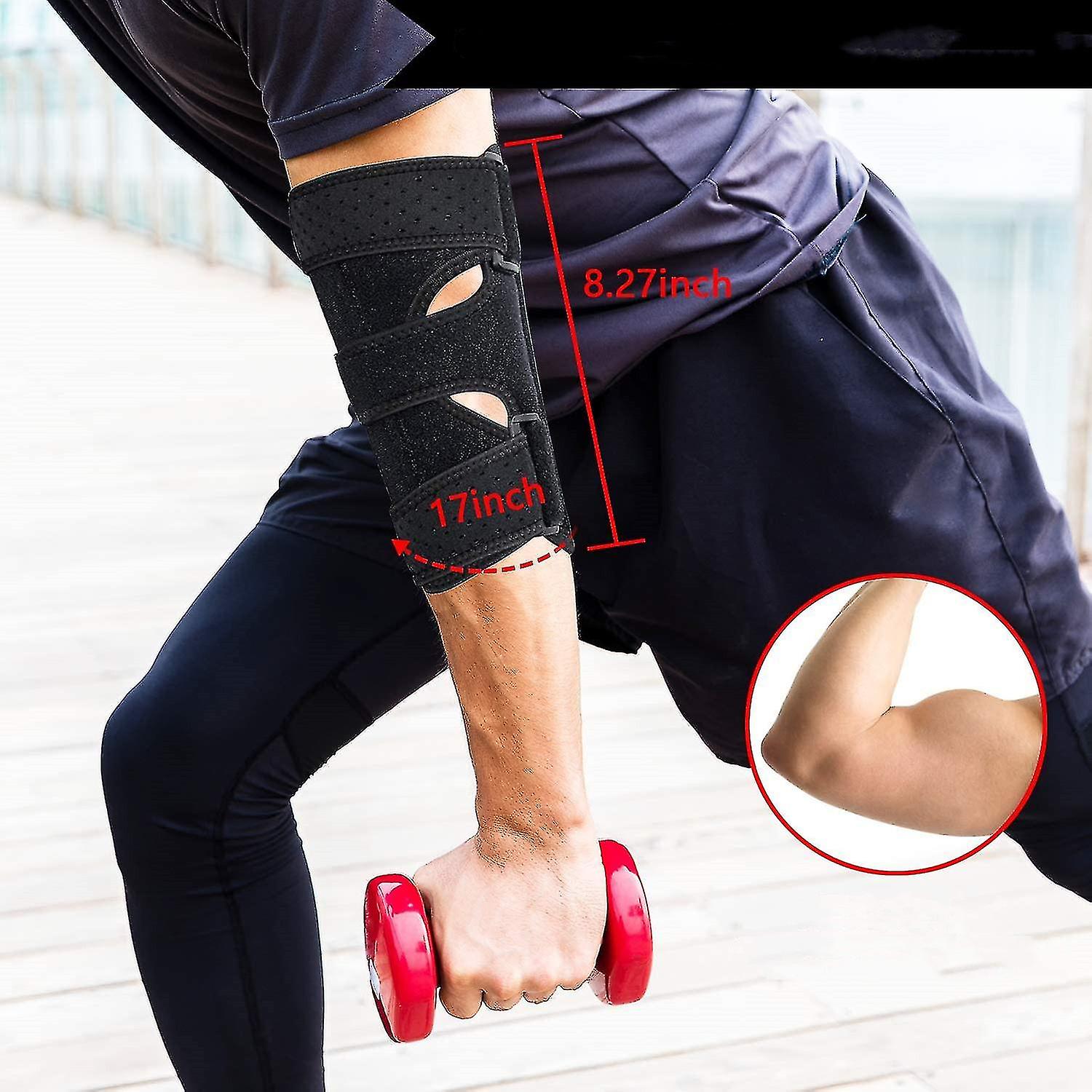 Elbow Brace, Elbow Immobilizer, With 2 Removable Metal Splints | Fruugo UK