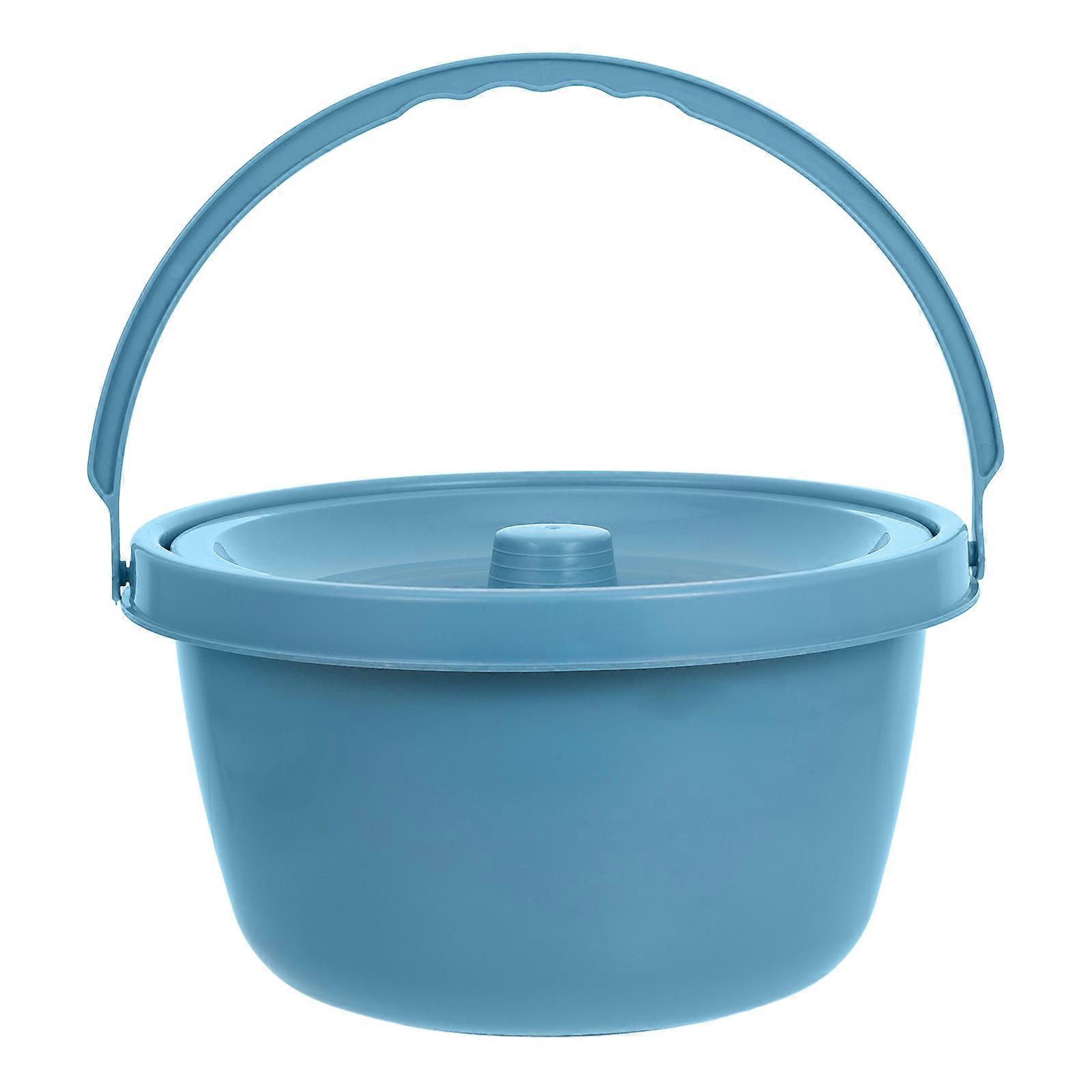 Pee Bucket For Women Chamber Pot Home Use Compact Blue 28.50X28.00X16 ...