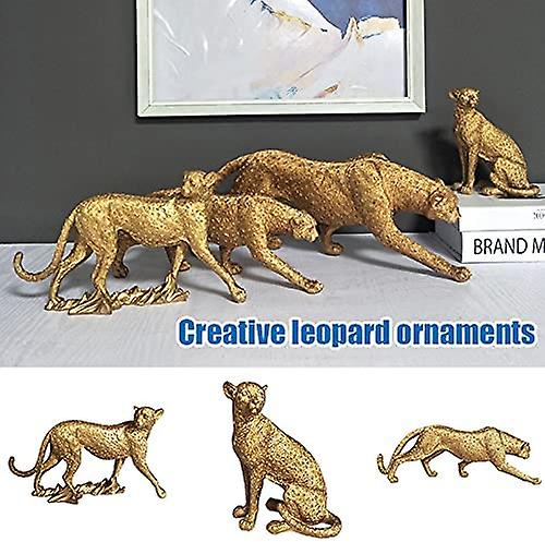 Realistic leopard resin statue, resin statue for home decoration ...