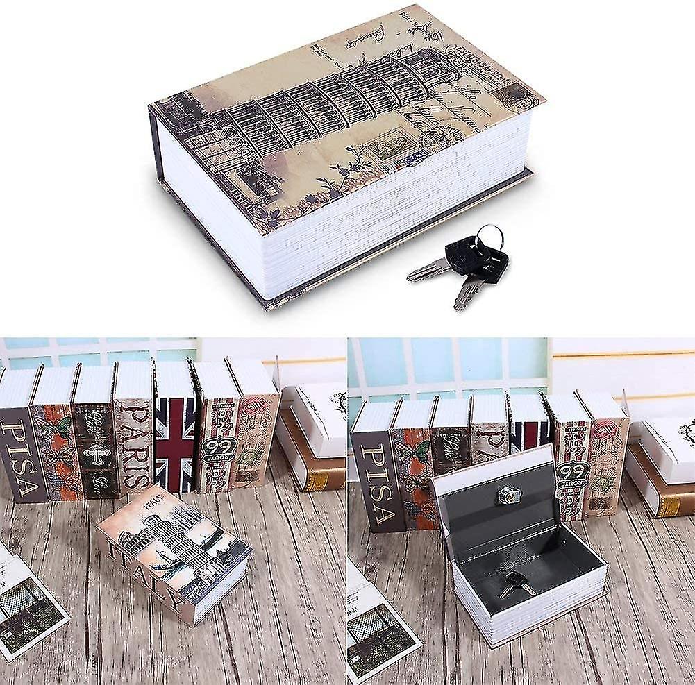 Book Safe Box,portable Hidden Security Book Storage Case With Key Lock ...