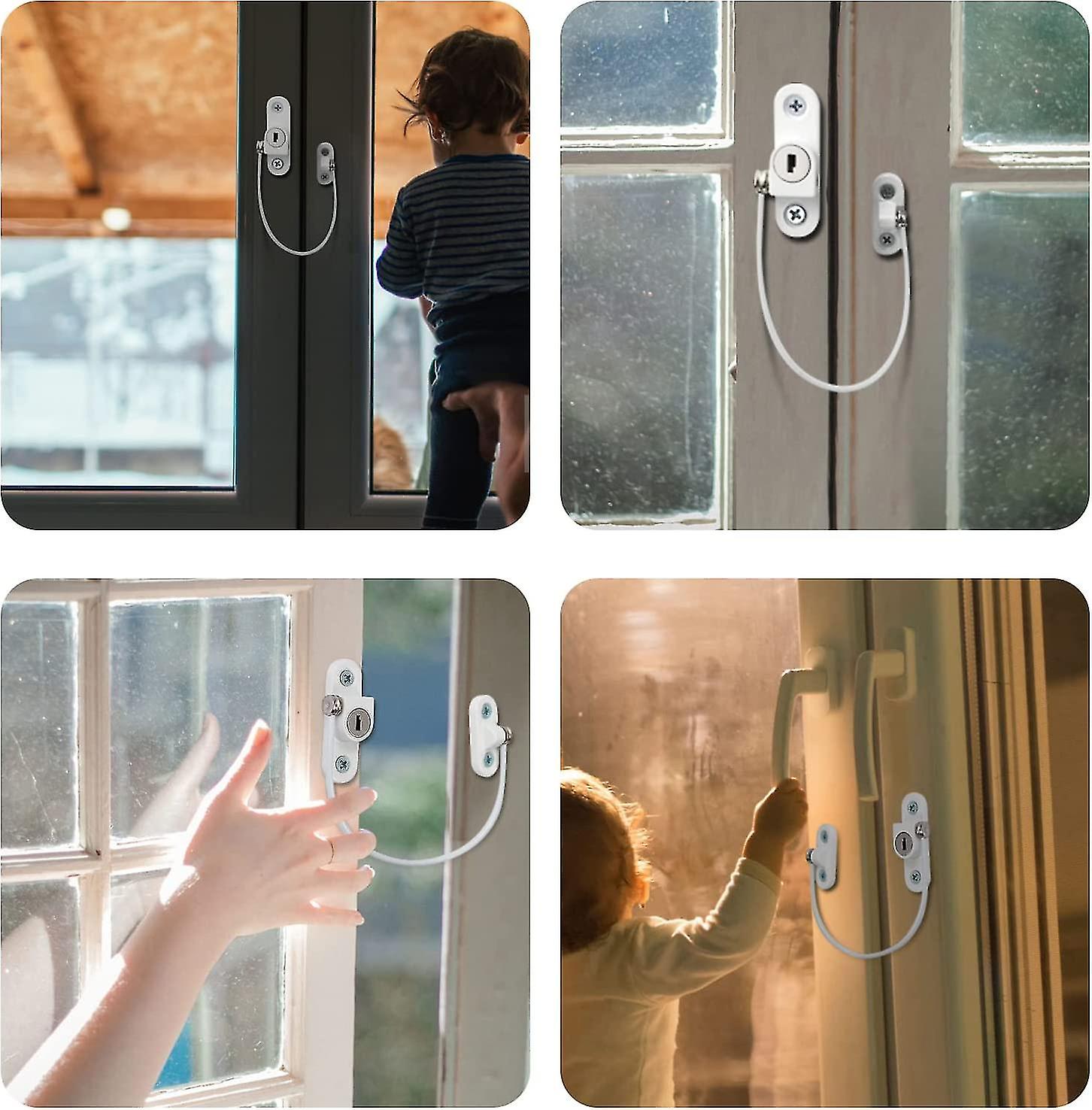 Window Code Lock Child Safety Cabinet Latch Stick Cable Window Locks ...