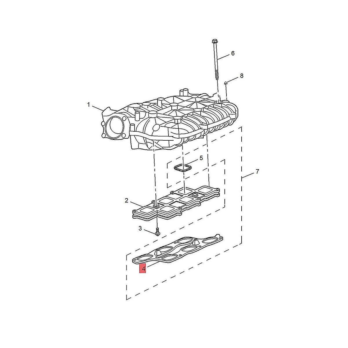 Engine Intake Manifold Gasket Lower 12673301 12609163 For Enclave Xts ...