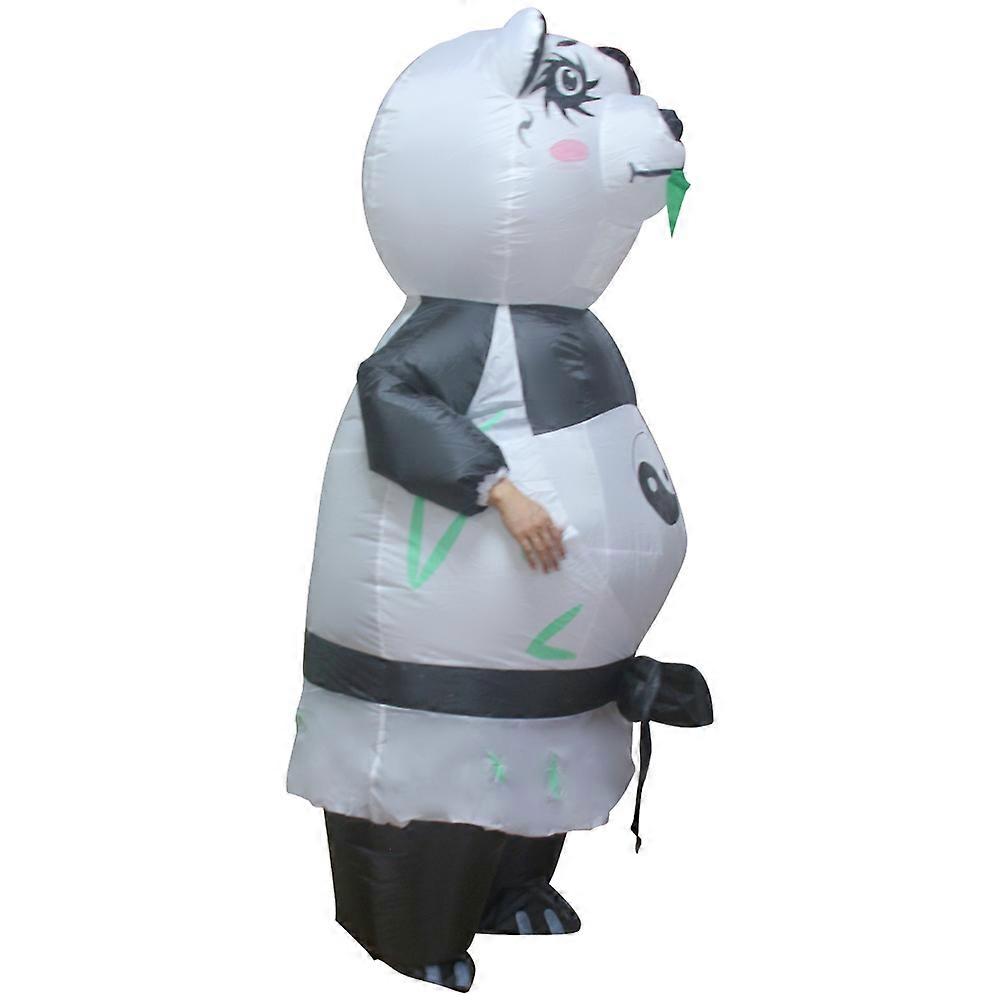 Funny Panda Inflatable Suit Costume For Adult Anime Bear Mascot Fancy ...