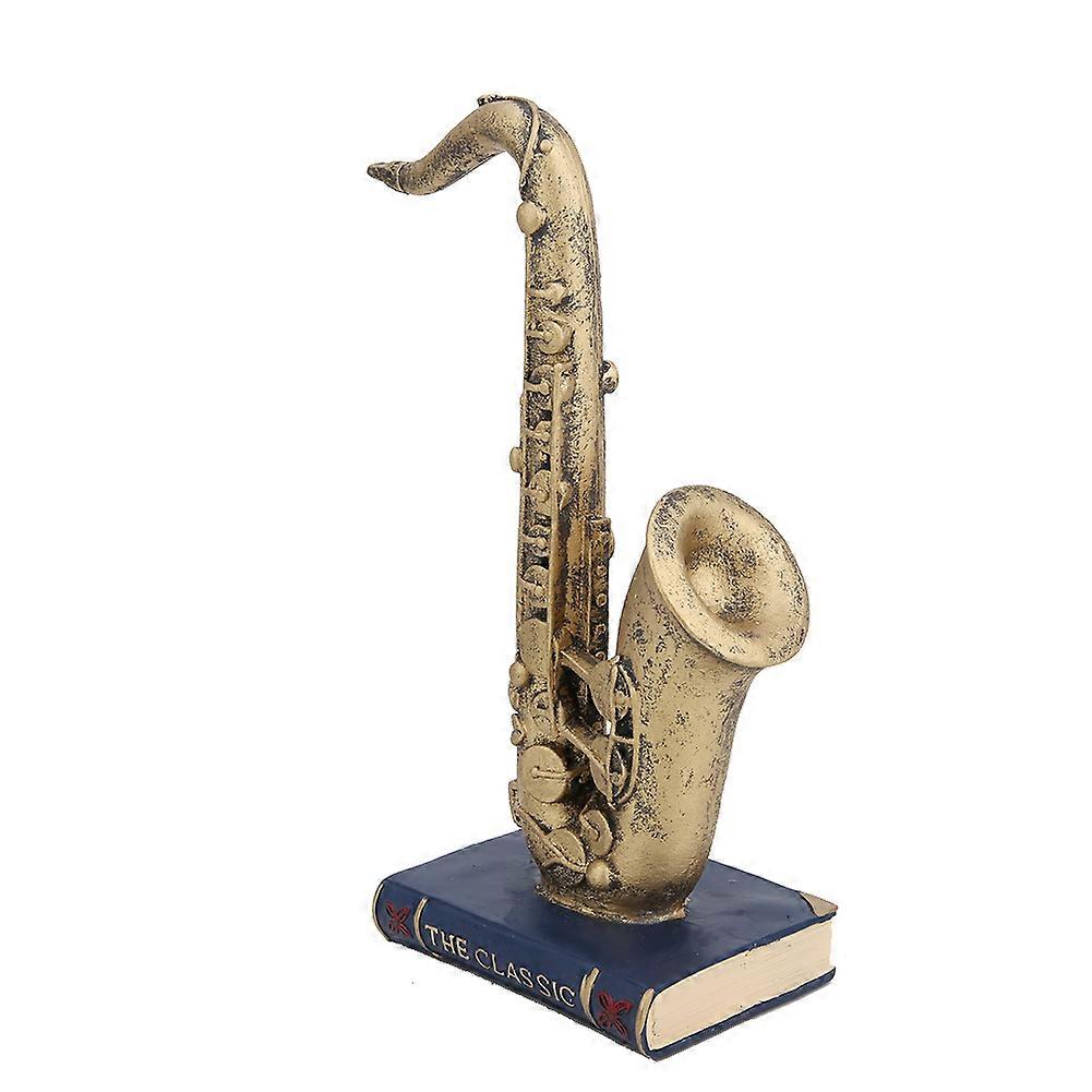 Retro Resin Sculpture Violin/Saxophone Model Ornament Home Decor ...