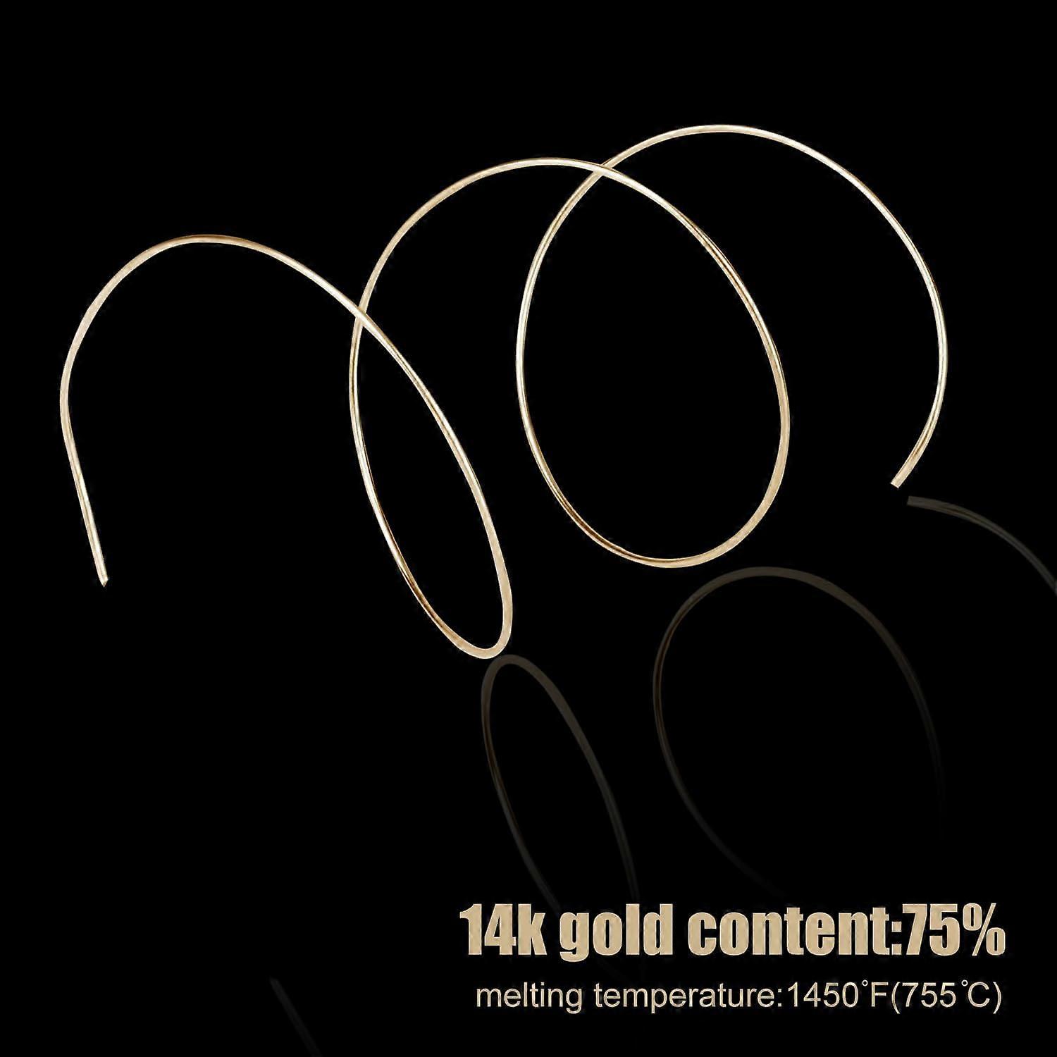 14K Gold Solder Wire for Jewelry Making, 6.3 Inch Long Easy Solder Gold ...