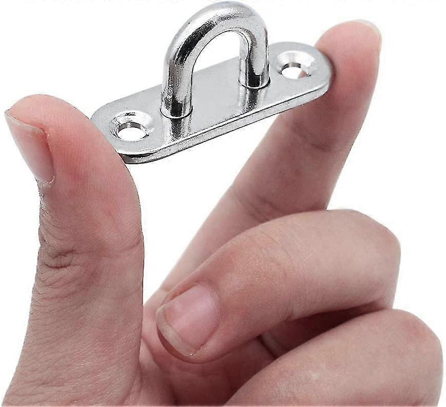 6 Pcs Eyelet Plates Stainless Steel Cover Plate 5mm Mast Plate Heavy ...