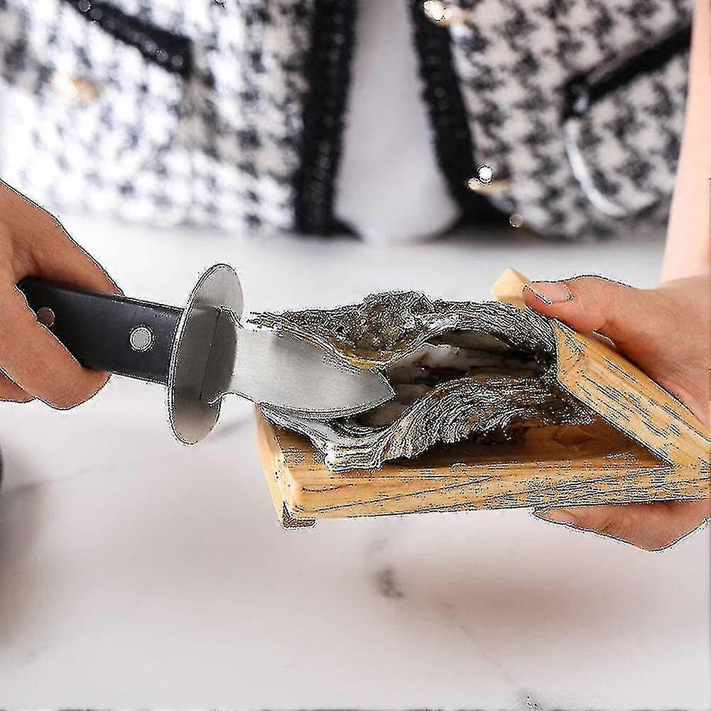 3 PCS Oyster Shucking Clamp, Handguard Seafood Wood Shucking Clamp ...