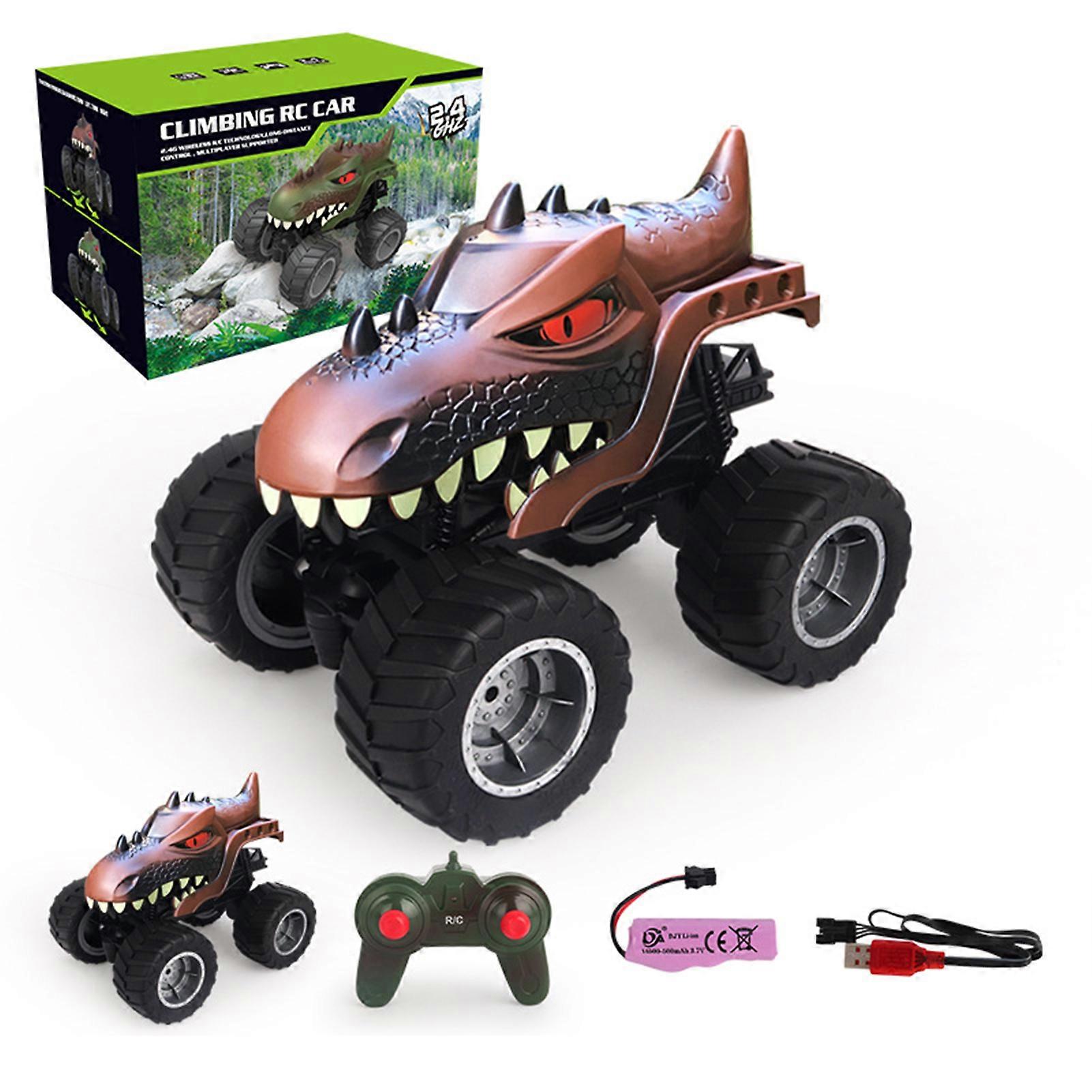 Dinosaur Remote Control Car Toy Four-Wheel Drive Drift RC Stunt Cars ...